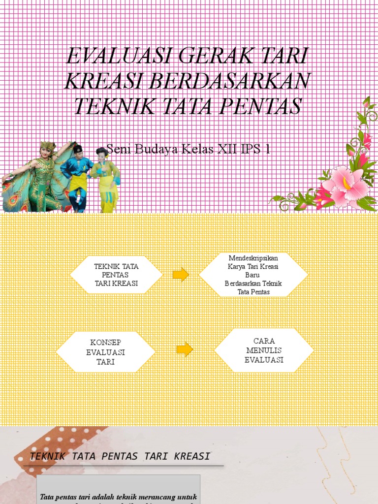 Evaluasi Gerak Tari Kreasi Berdasarkan Teknik Tata Pentas | PDF