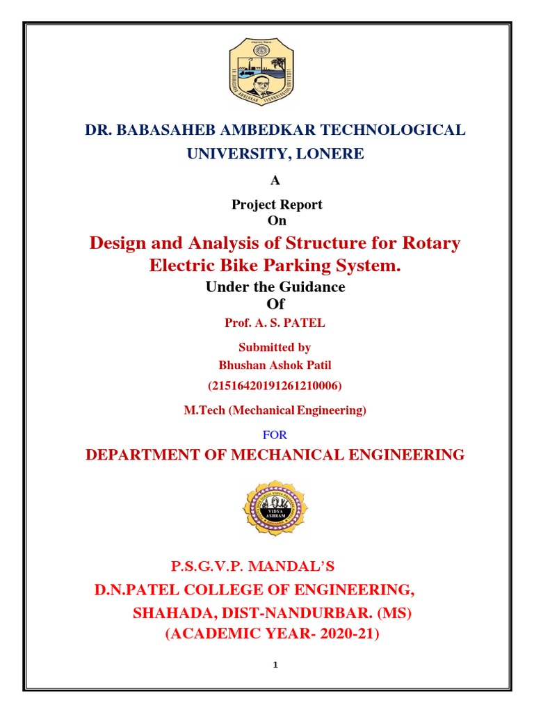 Final Project Report Mtech 2 | PDF | Parking | Elevator