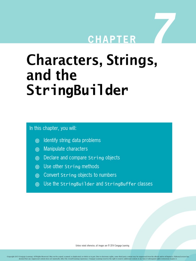Ferrell Book 7th Ed Java-Programming-Ch7 | PDF | String (Computer ...