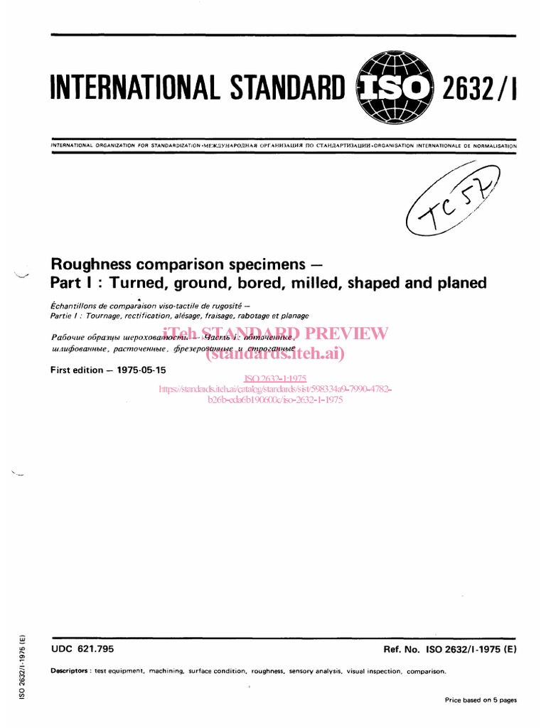 Iso 2632 1 1975 | PDF
