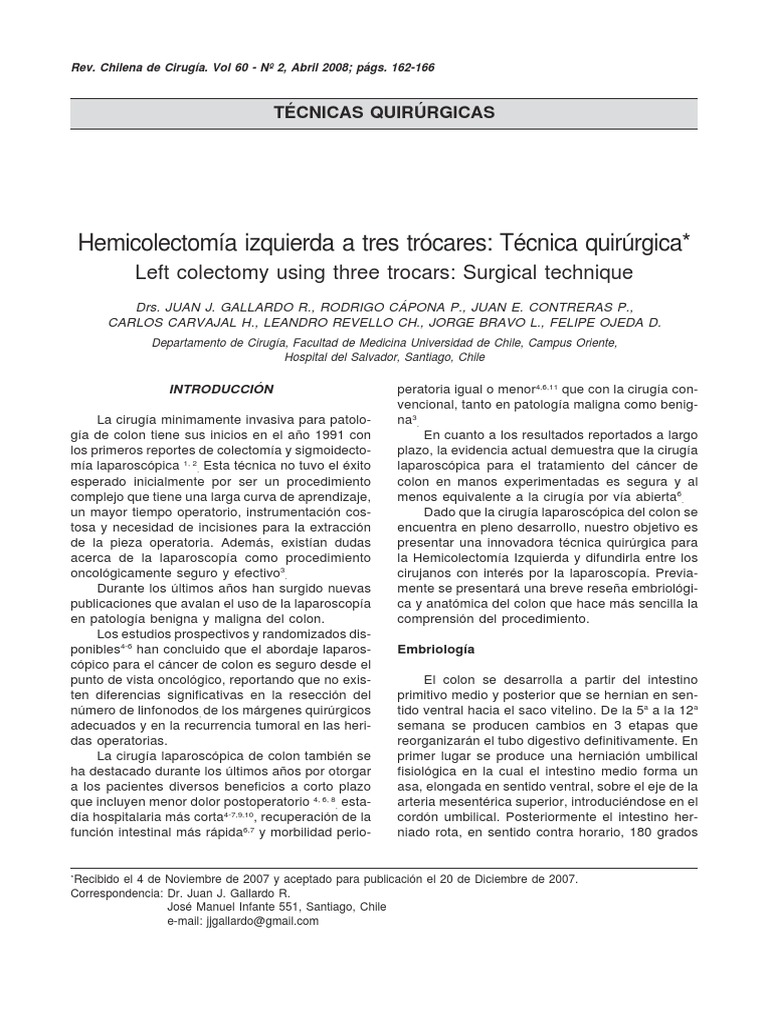 Técnicas Hemicole | PDF | Intestino grueso | Cirugía