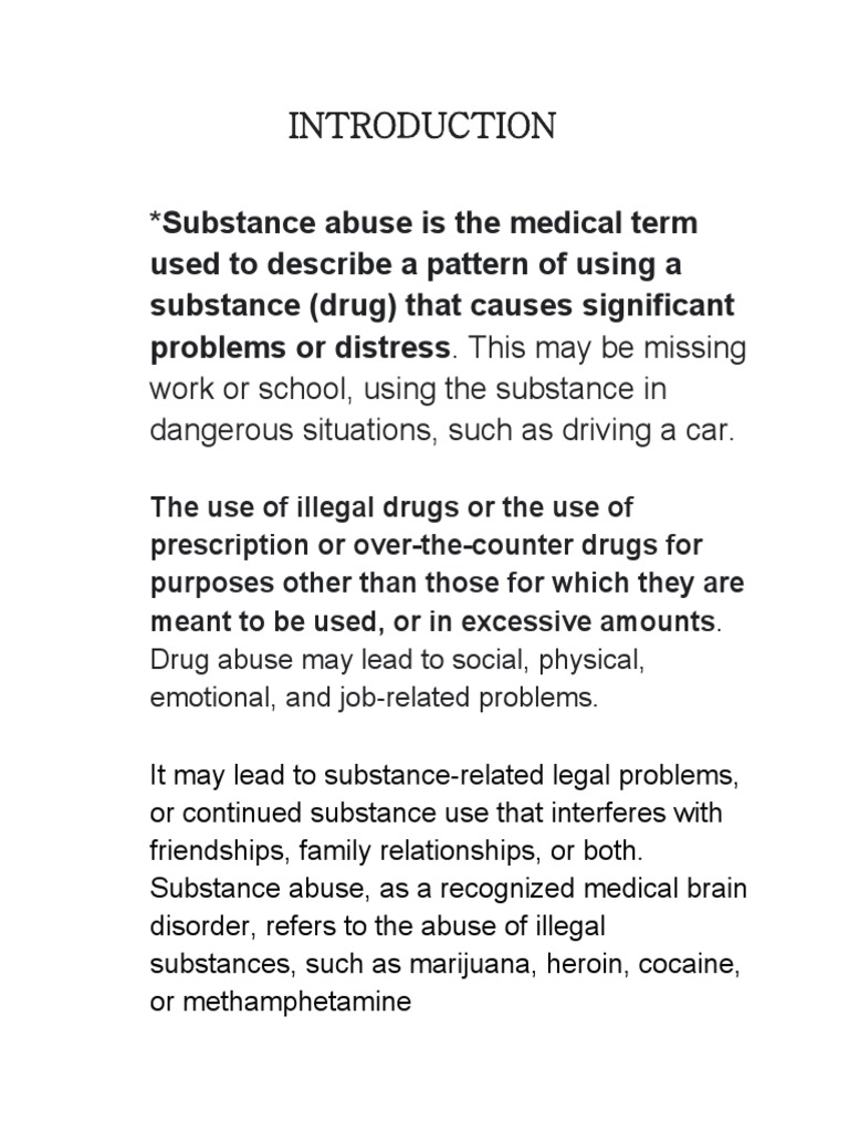 Drug and Alcohol | PDF | Substance Abuse | Drugs