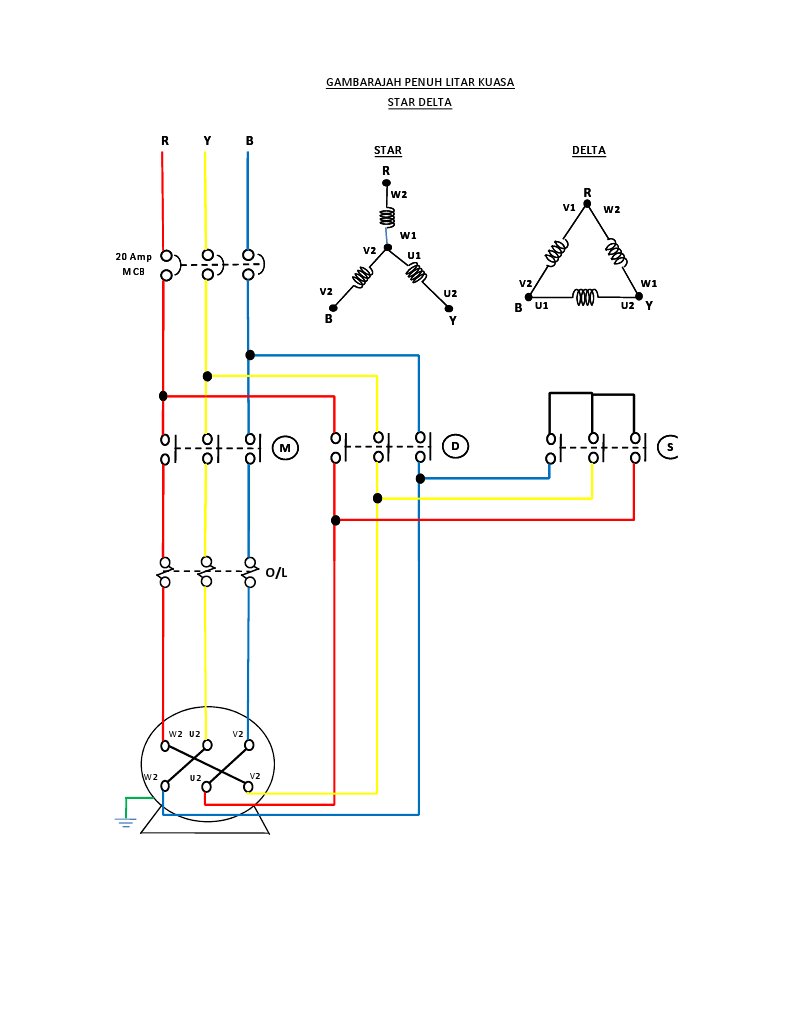Gambarajah Penuh Star Delta | PDF