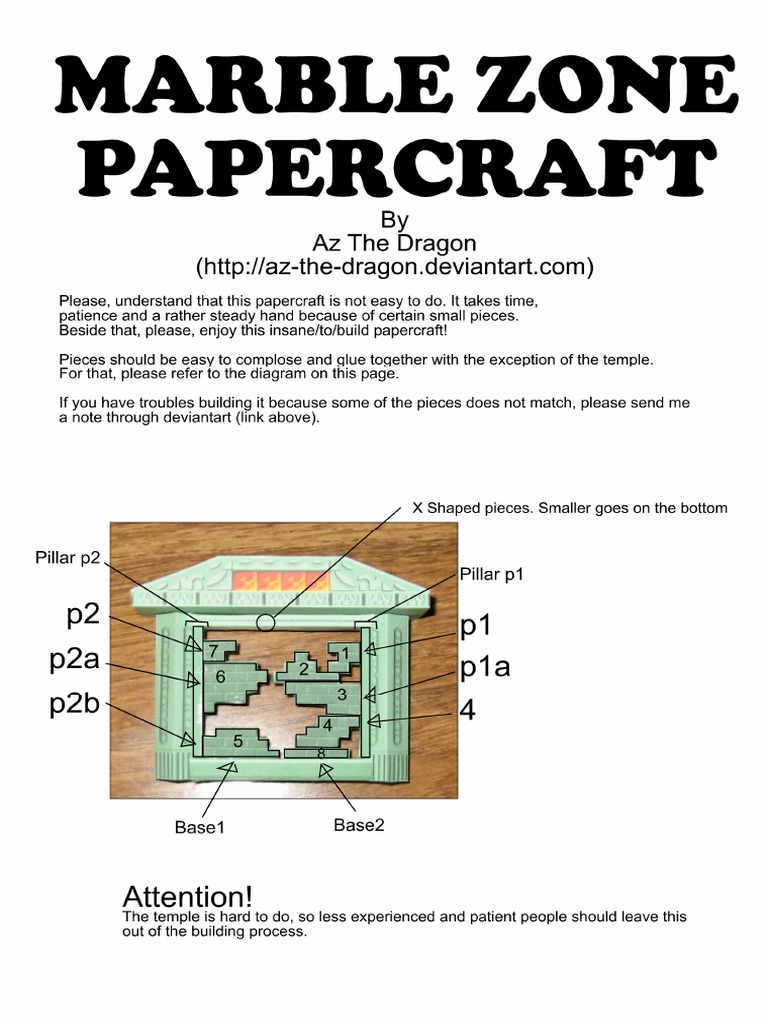 Marble Zone Papercraft | PDF
