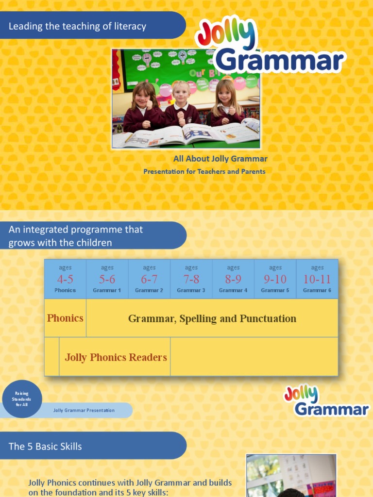 Leading The Teaching of Literacy: All About Jolly Grammar | PDF ...