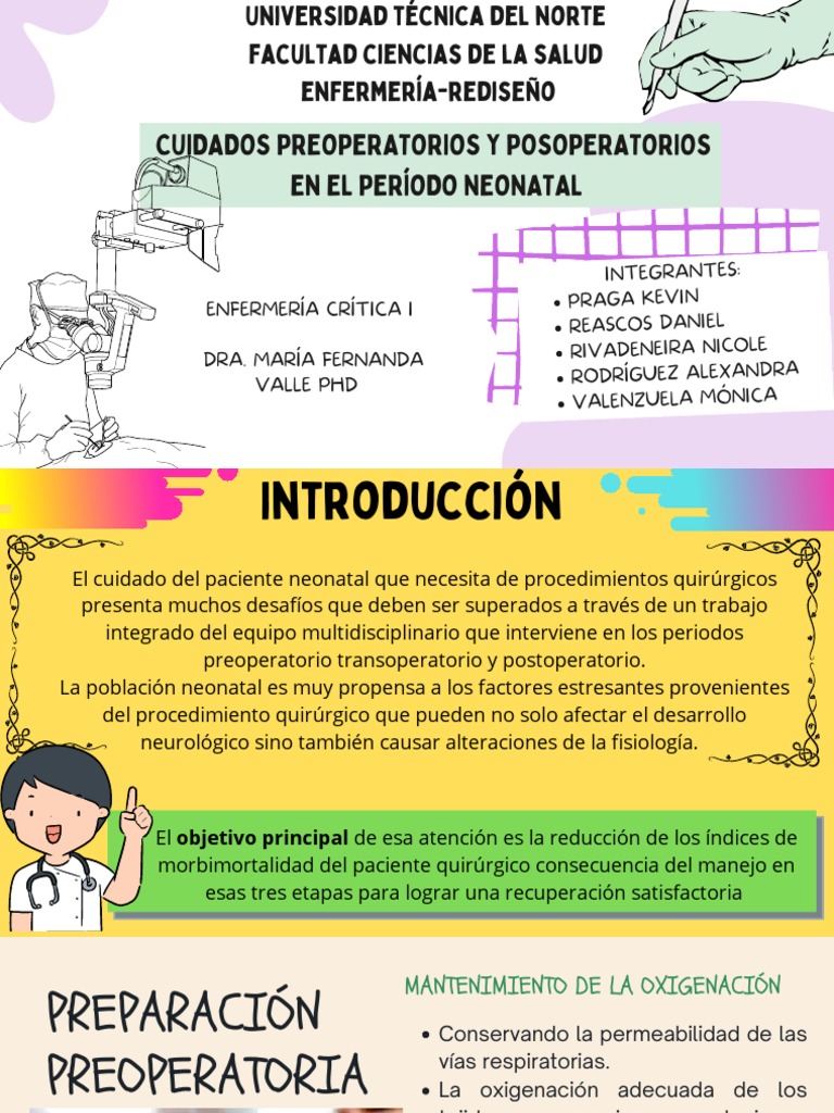 Cuidados Preoperatorios y Posoperatorios | PDF | Cirugía | Infantes