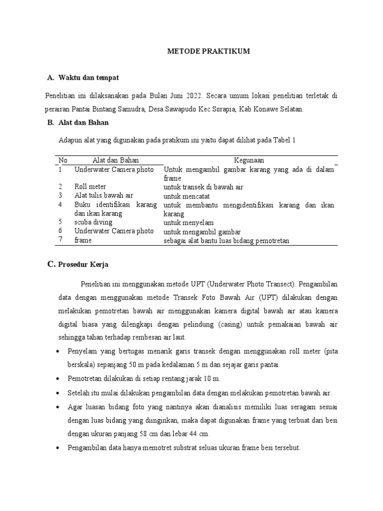Metode Praktikum | PDF