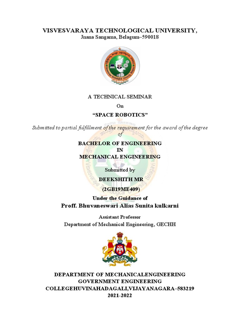 Visvesvaraya Technological University,: Jnana Sangama, Belagum-590018 | PDF