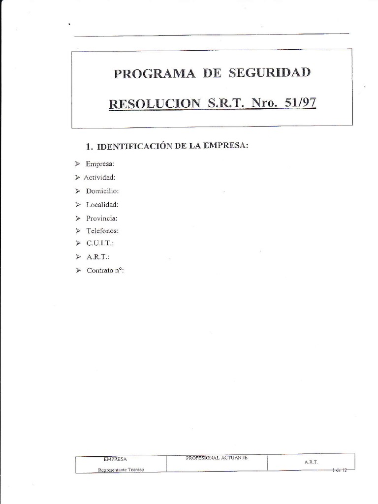 Resolucion 51-97 | PDF | Ciencias de la Salud