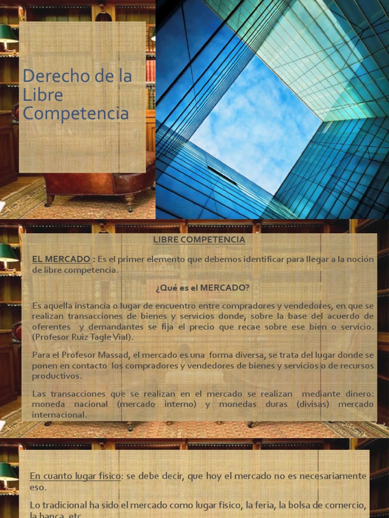 Libre Competencia | PDF | Mercado (economía) | Mercado libre