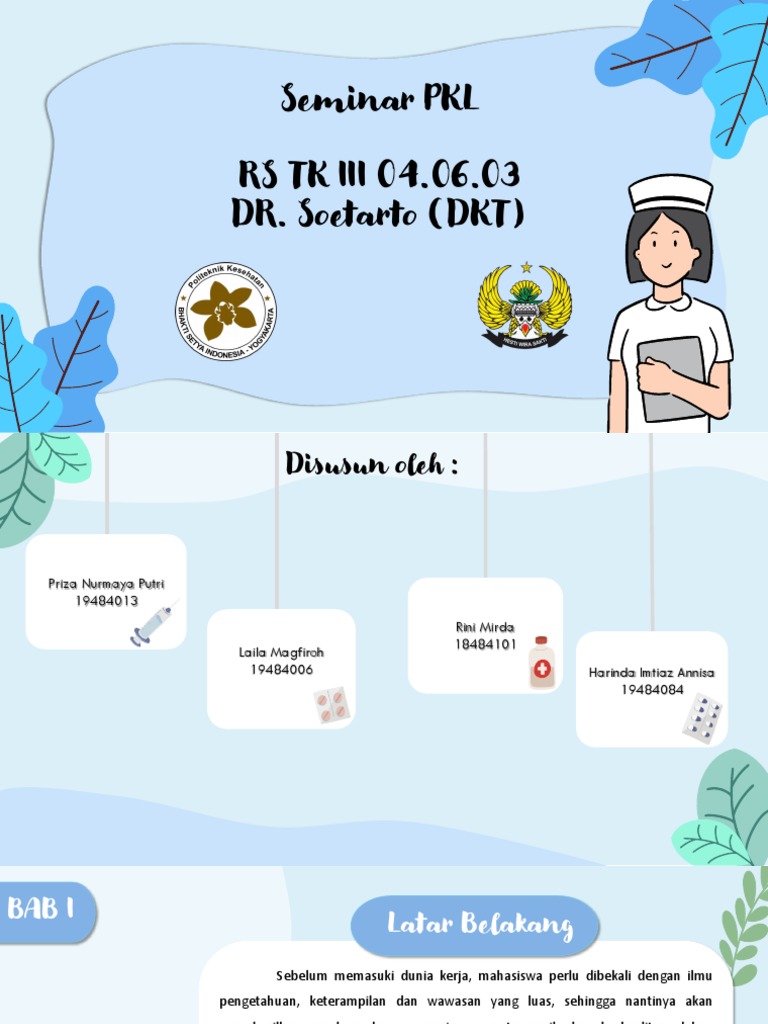 Seminar PKL RS TK III 04.06.03 DR. Soetarto (DKT) | PDF