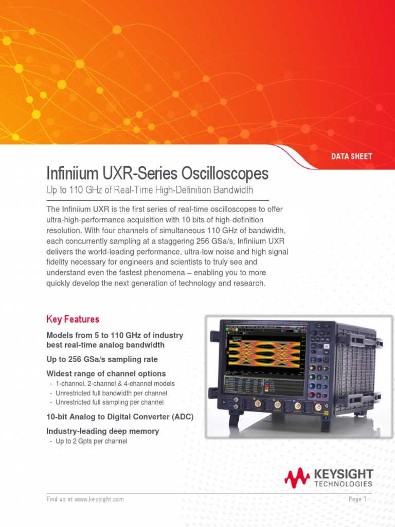 OC Infinium UXR | PDF | Analog To Digital Converter | Sampling (Signal ...