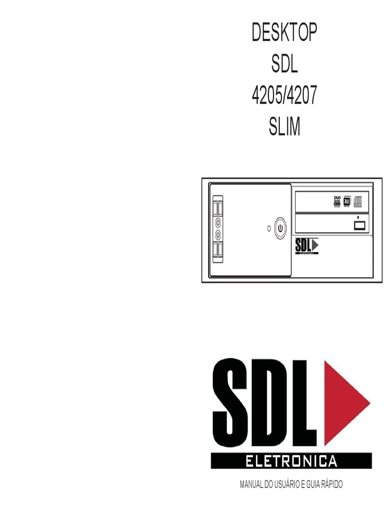 Desktop SDL 4205 - 4207 Slim Manual Do Usuário e Guia Rápido | PDF | Rede de computadores ...