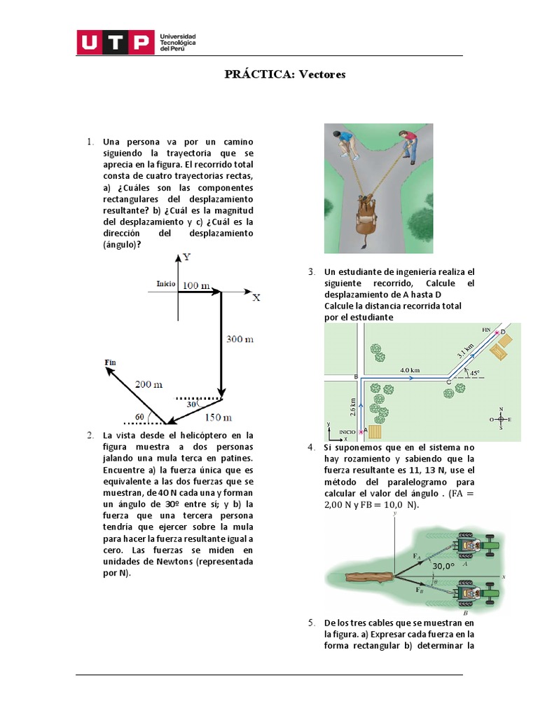 S09 s1+-+HT+Descomposición+de+Vectores | PDF | Vector Euclidiano | Fuerza