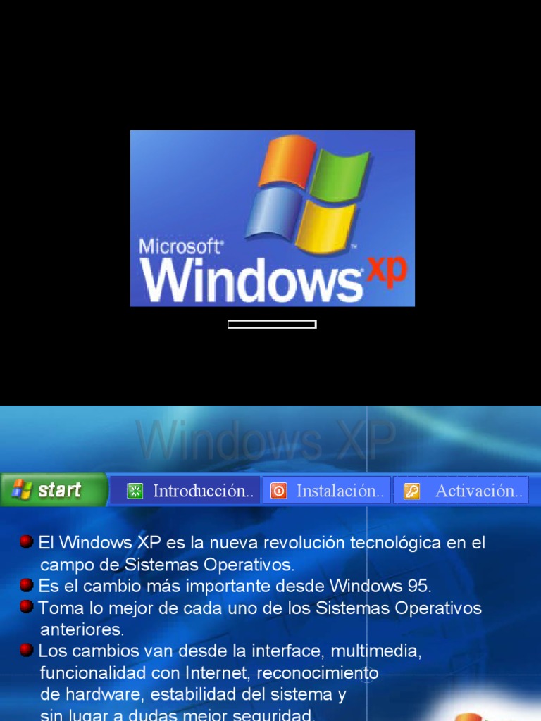 Caracteristicas Windows XP | PDF | Microsoft Windows | Windows XP