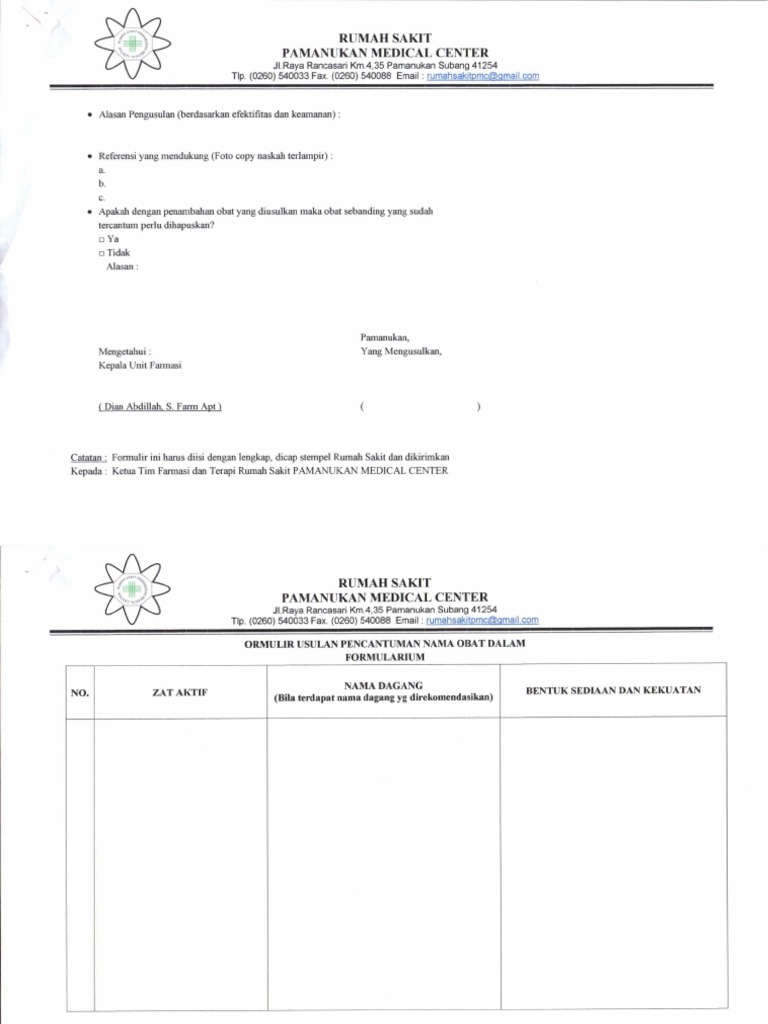 Form Permintaan | PDF