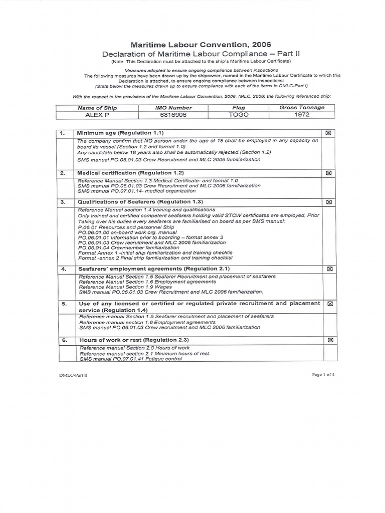 DMLC Part II - Amended-Signed | PDF