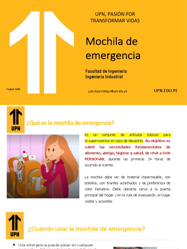 Elementos Clave de una Mochila de Emergencia | PDF | Mochila