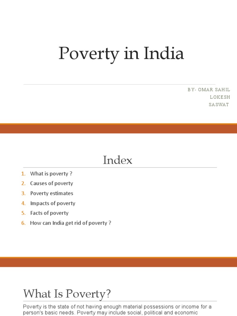Poverty in India | PDF | Poverty | Poverty & Homelessness