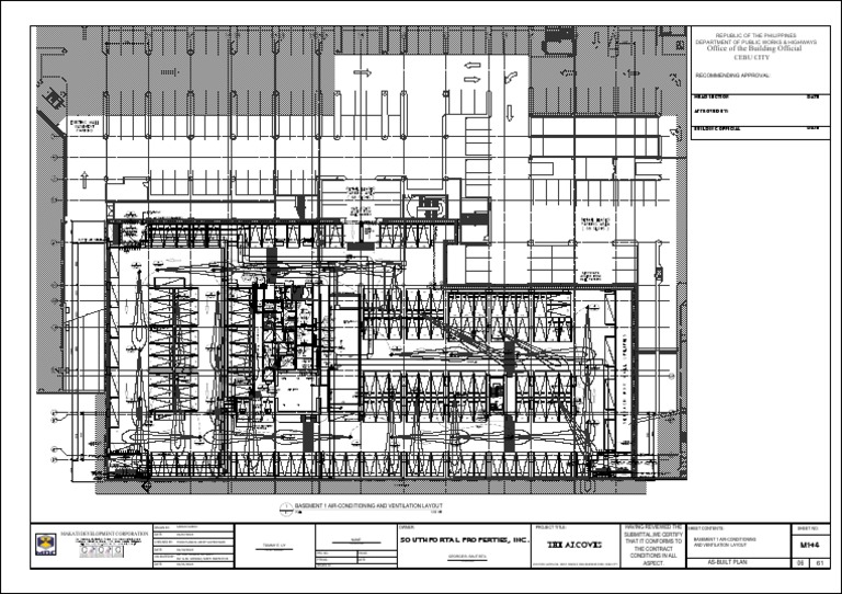 Basement 1 Air-Conditioning and Ventilation Layout-A0 | PDF