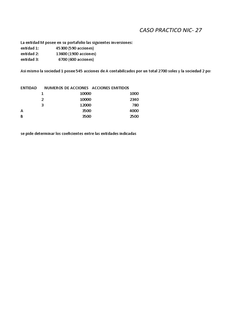 Nic 27 Caso Practico | PDF