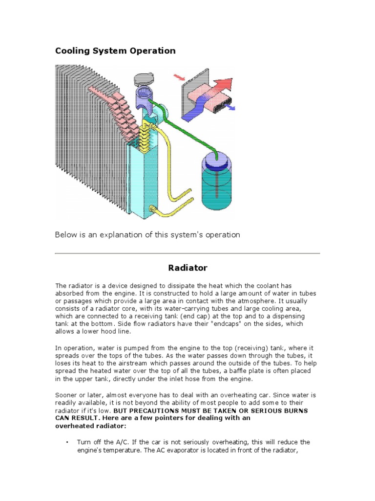 Cooling System Operation | PDF | Radiator | Boiling