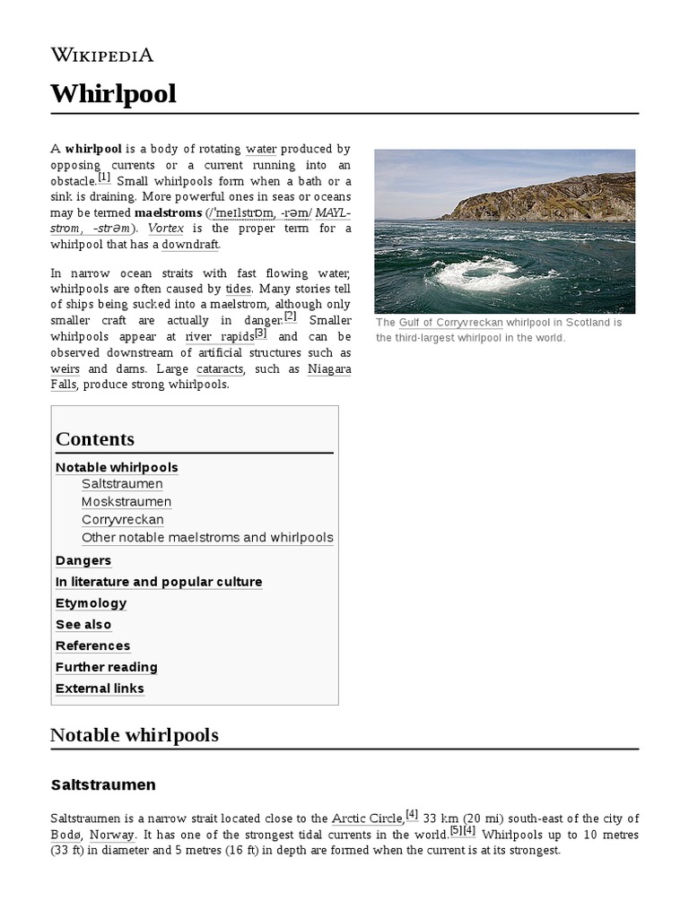 Whirlpool: - Strom, - STR | PDF | Bodies Of Water