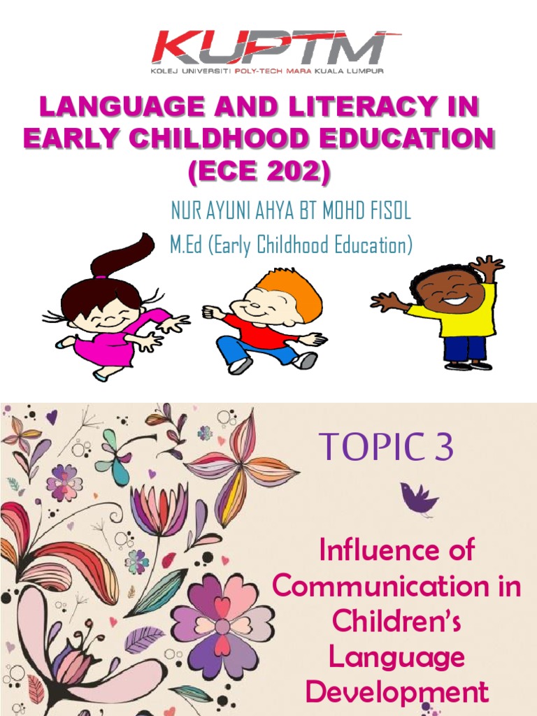 Language and Literacy in Early Childhood Education (ECE 202) | PDF ...