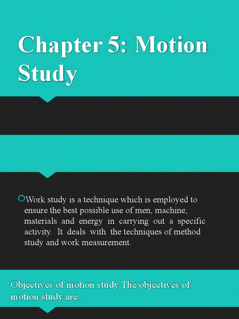 Chapter 5: Motion Study | PDF | Confidence Interval