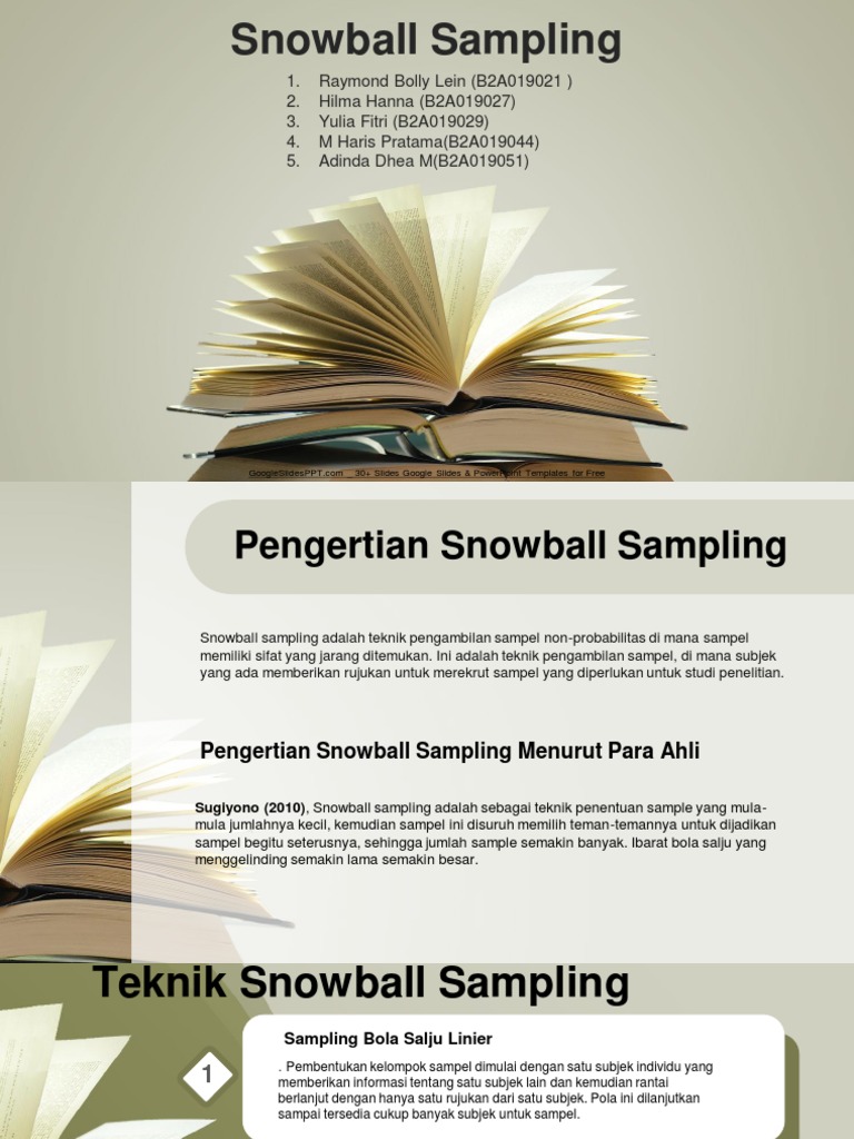 Teknik dan Contoh Snowball Sampling | PDF | Karier & Perkembangan ...