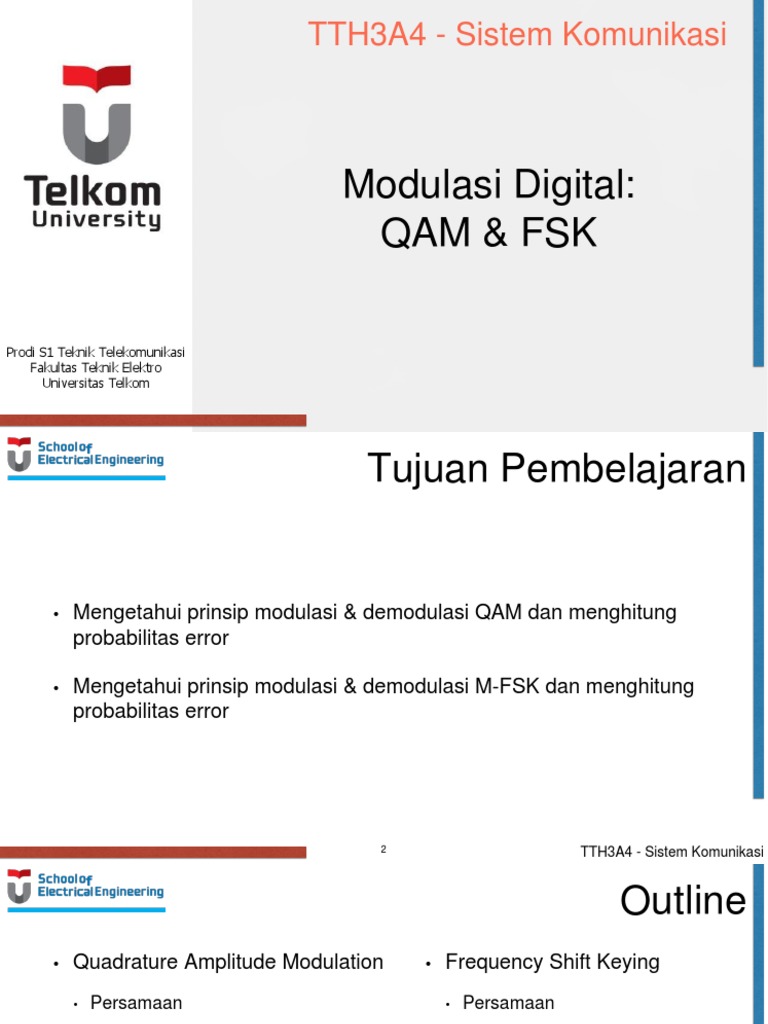 Modulasi Digital - QAM FSK | PDF