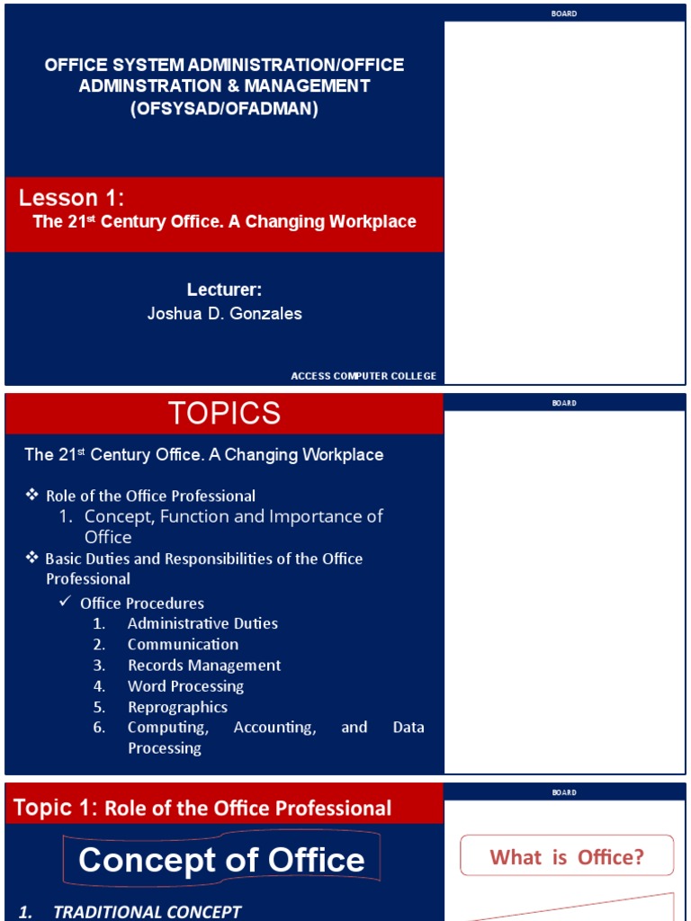 Office Admin Essentials | PDF | Career & Growth | Computers