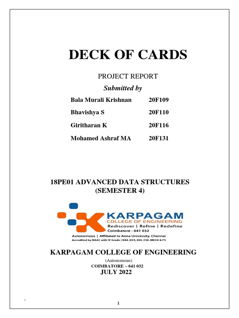 18PE01 ADS Mini Project | PDF | Array Data Structure | Subroutine