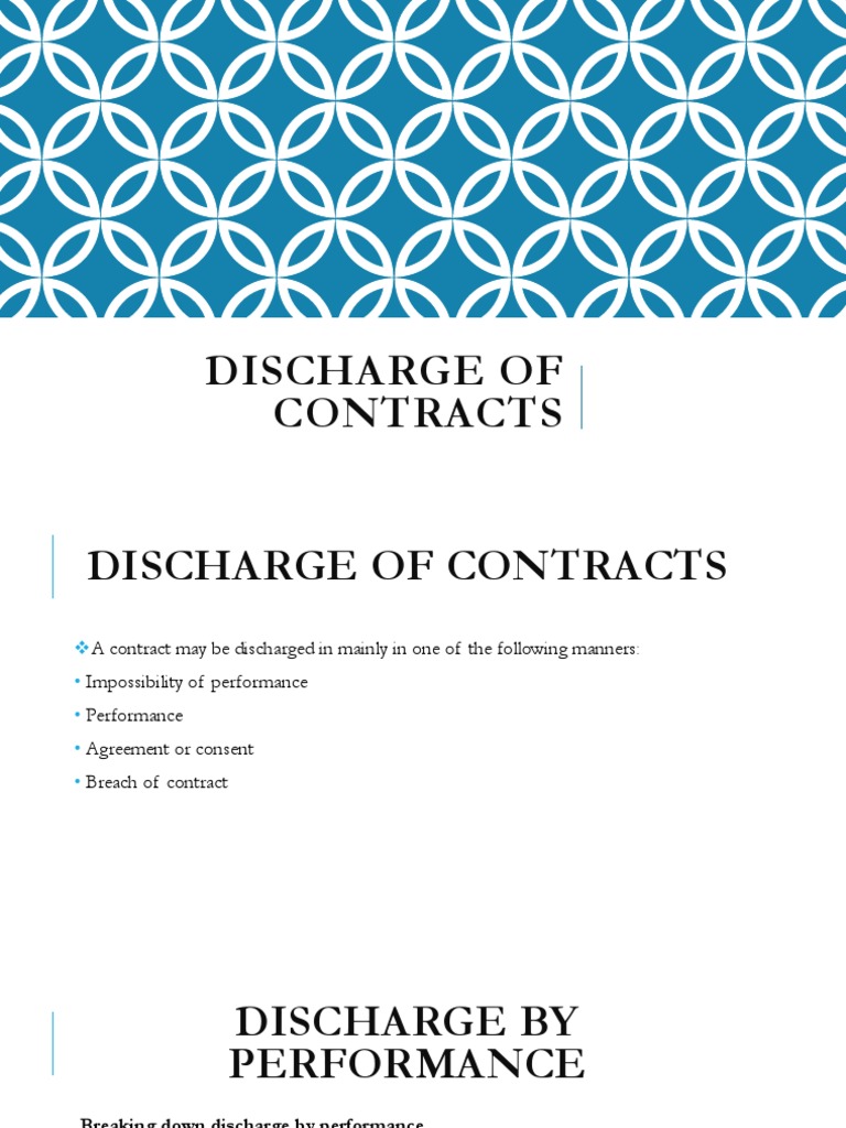 8 Discharge | PDF | Breach Of Contract | Damages