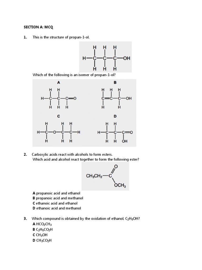 Alcohol and Carboxylic Acid 1 | PDF | Alcohol | Ethanol
