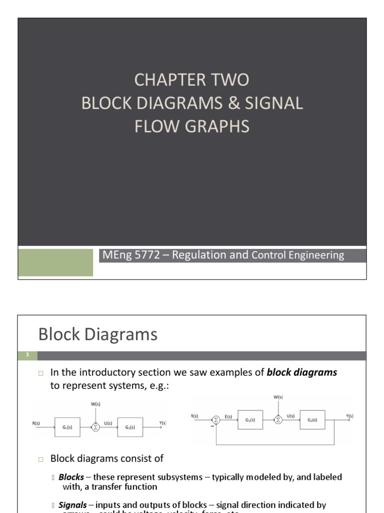 Block Diagrams & Signal Flow Graphs | PDF | Computer Engineering | Systems Theory