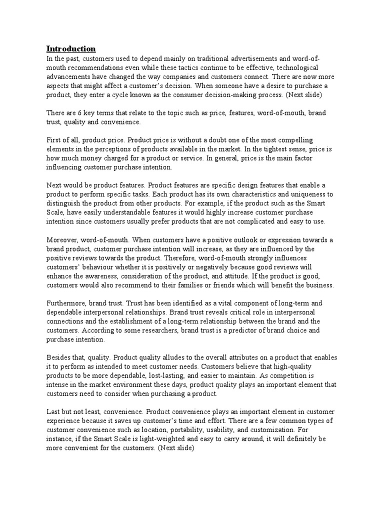 Consumer Behavior Script Presentation | PDF | Brand | Behavior