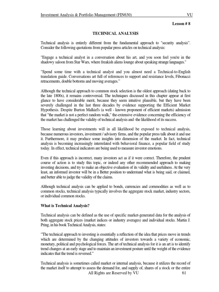 Technical Analysis Explained | PDF | Technical Analysis | Stocks