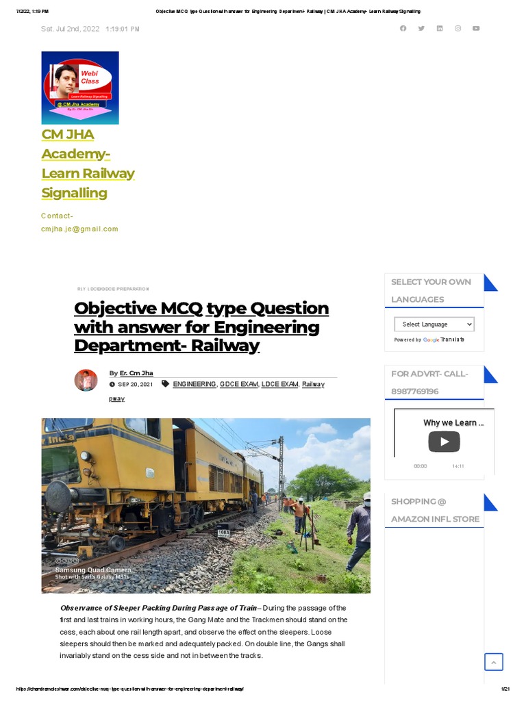 Objective MCQ Type Question With Answer For Engineering Department ...