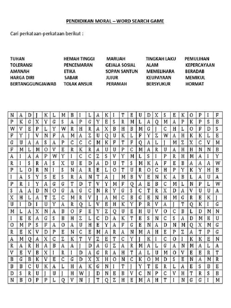 Aktiviti Moral | PDF