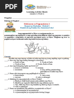 Makabansa 3 Worksheet | PDF