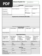 Manpower Requisition Form | PDF | Human Resources | Employment