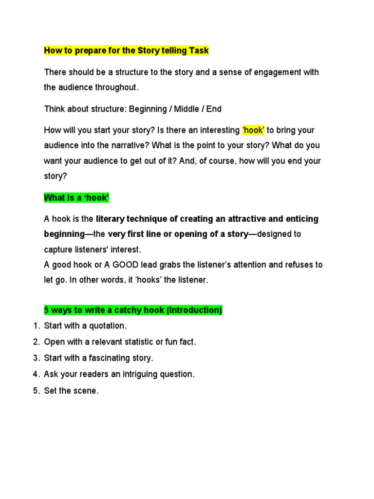 How To Create A Story | PDF