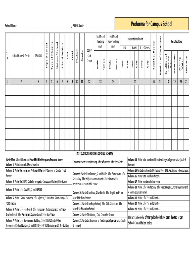 Campus Form | PDF | Schools