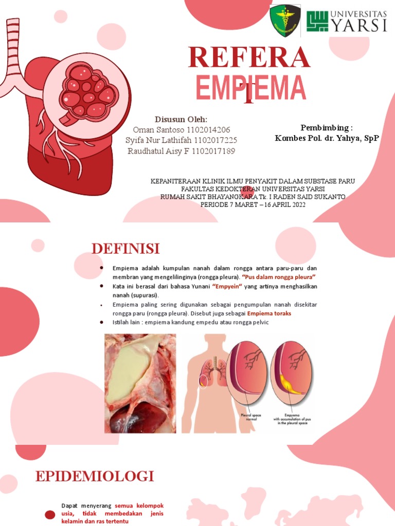 Panduan Empiema untuk Mahasiswa Kedokteran | PDF | Sains & Matematika