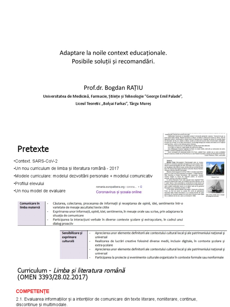 Ratiu Bogdan Prezentare | PDF