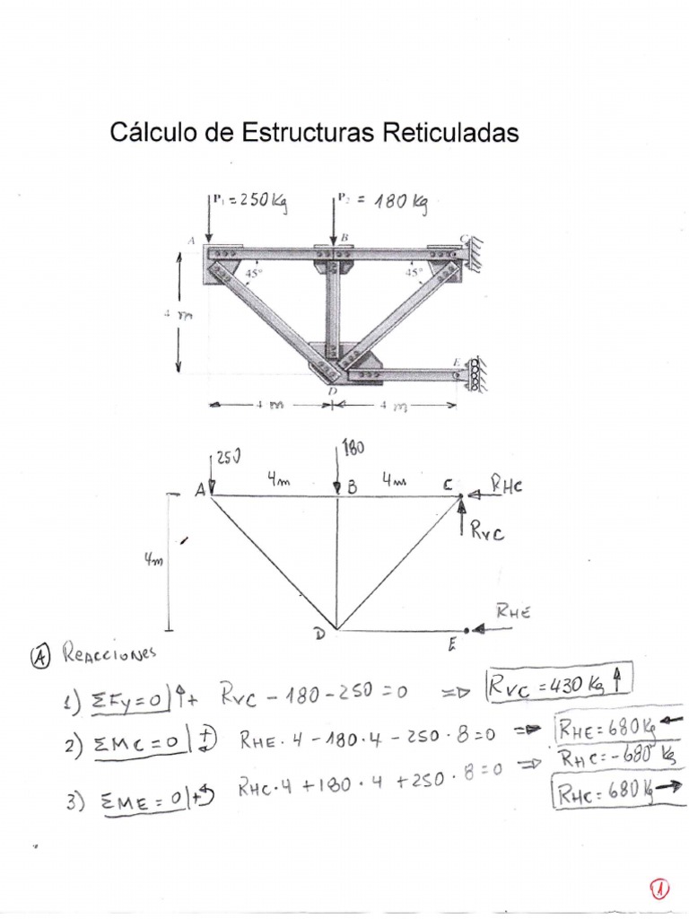 Ejercicios de Estructuras Reticuladas | PDF