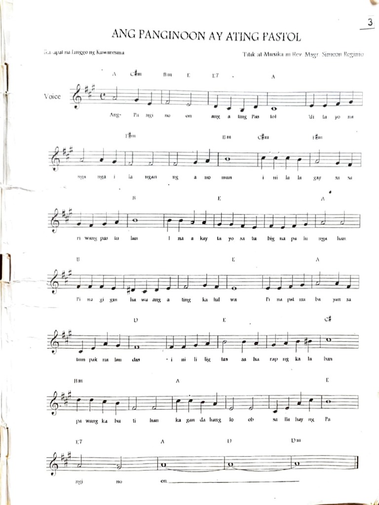 Ang Panginoon Ang Ating Pastol | PDF
