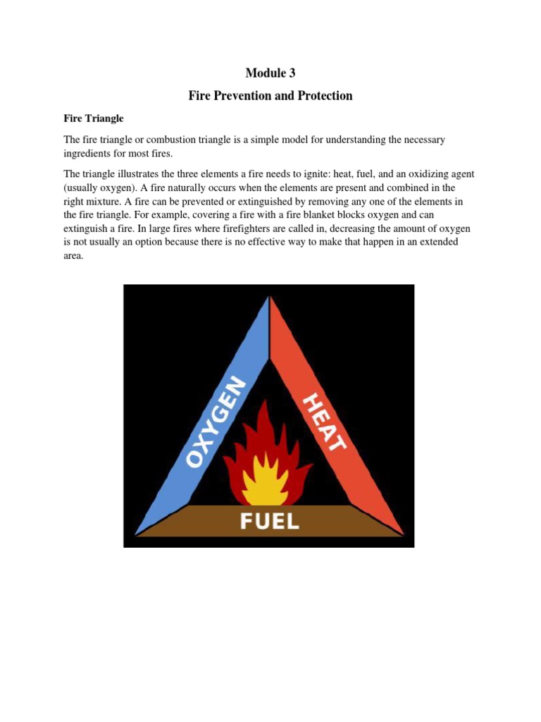 Module 3 Fire Prevention and Protection | PDF | Fires | Combustion