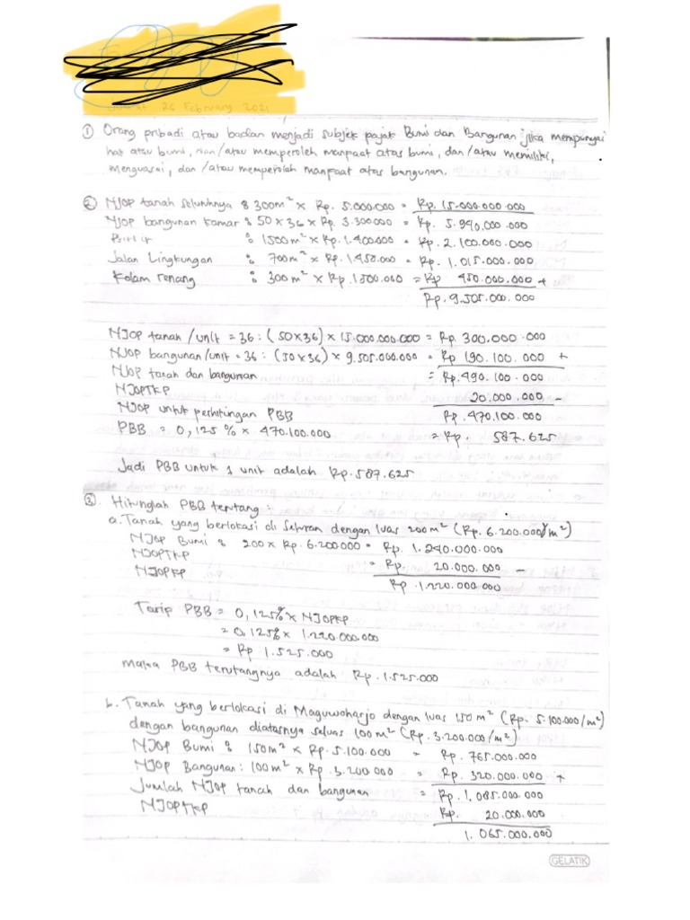 Ujian PBB, BPHTB dan Bea Materai | PDF